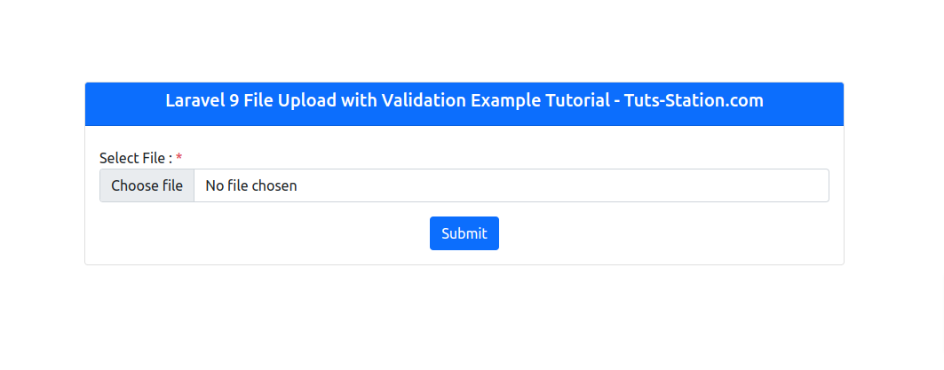 Laravel 9 File Upload With Validation Example Tutorial Stuffcoder 9901
